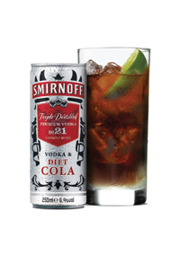Diageo expands pre-mix range with new Smirnoff vodka & Diet Cola ...
