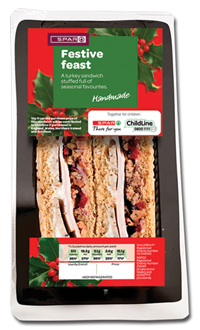 Spar Festive Feast NSPCC sandwich returns for Christmas | Talking Retail