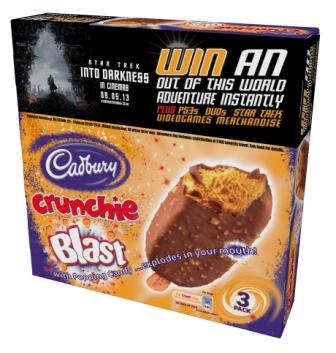 Star Trek on-pack promotion for Cadbury Crunchie Blast | Talking Retail