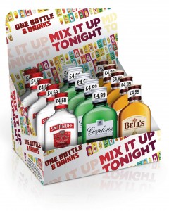 Diageo unveils counter top unit pre-filled with 20cl spirits | Talking ...