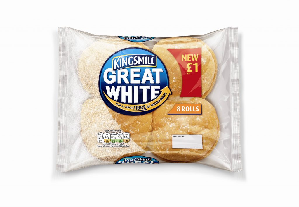 Kingsmill launches Great White rolls - available in price-marked packs ...