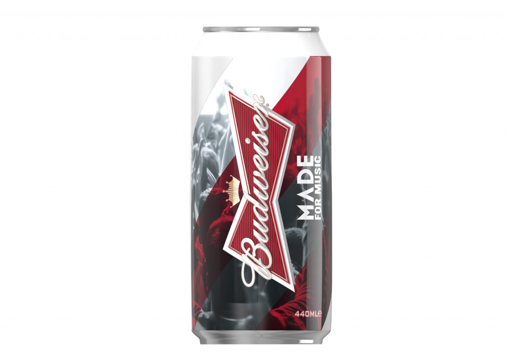 Limited edition Budweiser packs celebrate Made for Music initiative ...
