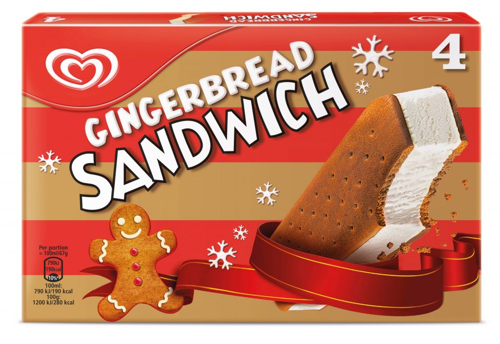 Wall’s unveils new Gingerbread Sandwich winter ice cream | Talking Retail