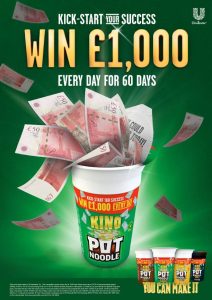 Pot Noodle King Pot unveils £1,000 a day giveaway | Talking Retail