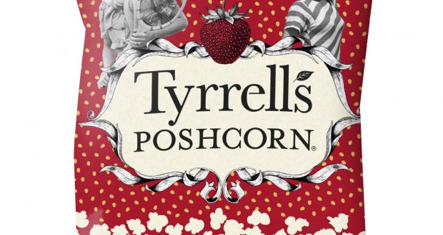 Tyrrells launches limited edition Strawberries & Cream Poshcorn