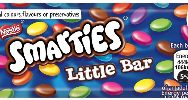 New mini-size bars for Milkybar and Smarties