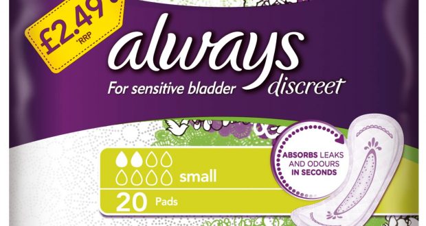 Always Discreet introduces price-marked packs