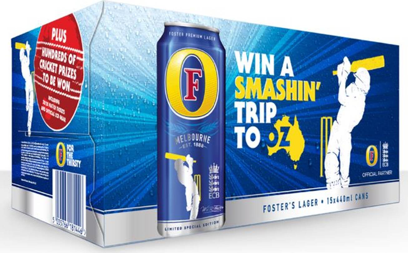 Cricket on-pack promotion from Foster's | Talking Retail