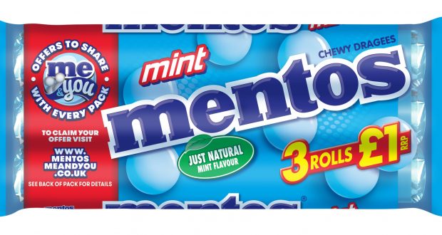 Mentos launches on-pack offer