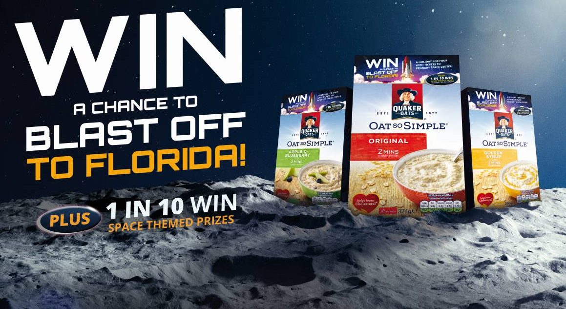 Space-themed on-pack promotion from Quaker Oats | Talking Retail