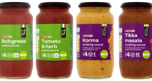 Spar unveils own-brand cooking sauce range