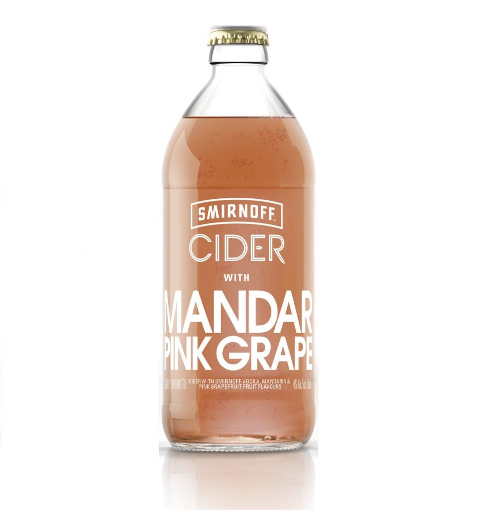 Smirnoff Cider launches Mandarin & Pink Grapefruit variant | Talking Retail