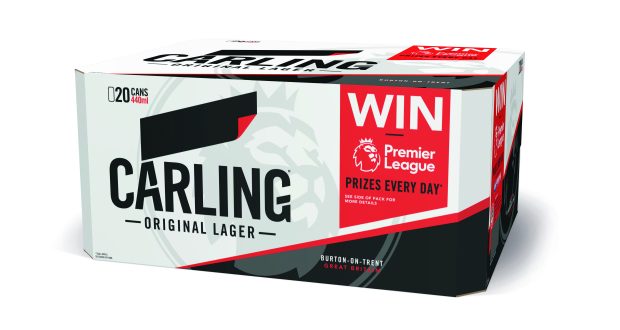 Carling offers drinkers the chance to take the Premier League trophy home