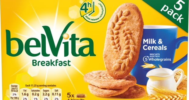 Belvita updates core range pack design
