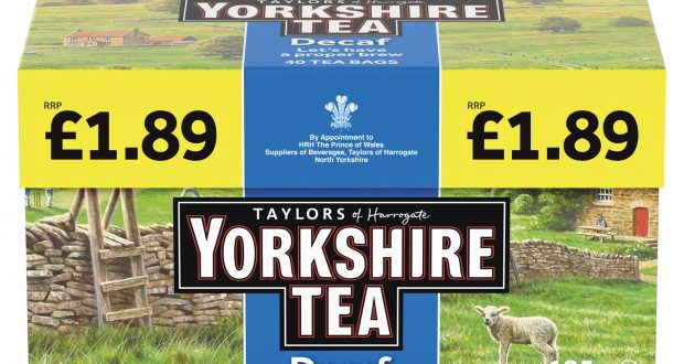 Yorkshire Tea unveils new Decaf price-marked pack