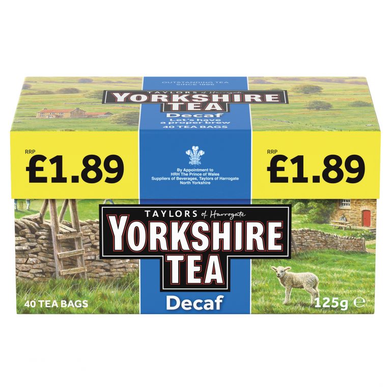 Yorkshire Tea unveils new Decaf price-marked pack | Talking Retail