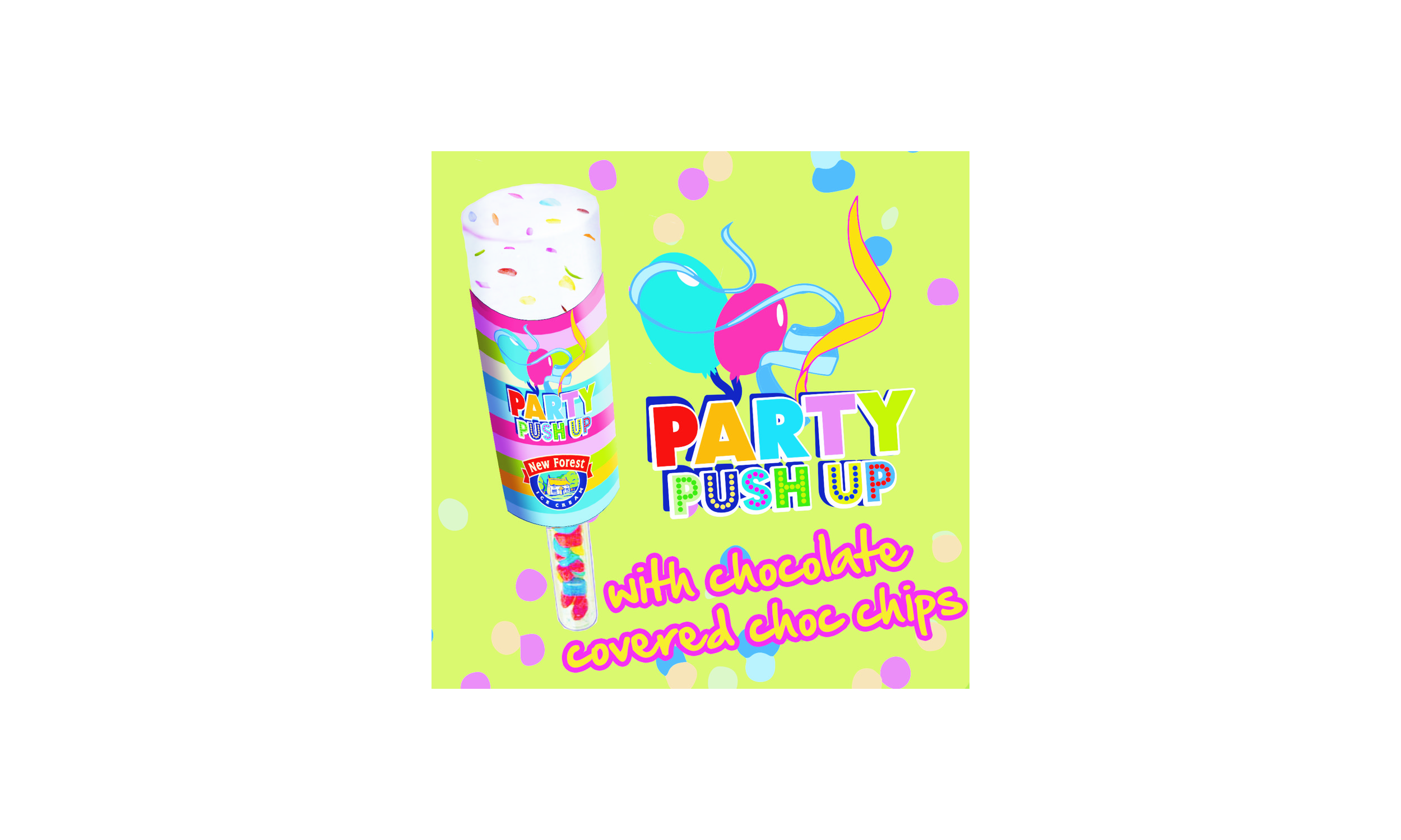 New Forest Ice Cream updates Party Push Up impulse variant