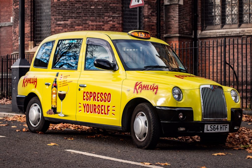 Kahlúa unveils taxi advertising campaign | Talking Retail