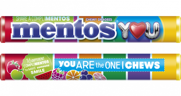 Mentos kicks off new campaign with compliments