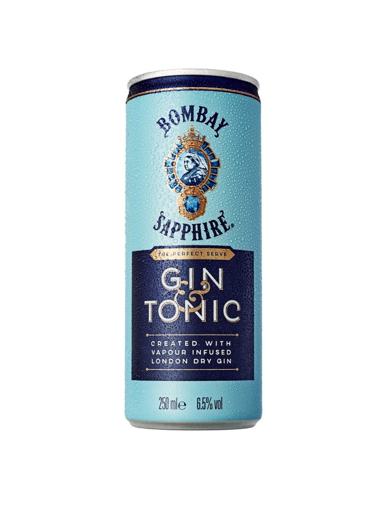 Bombay Sapphire gin and tonic in a can set for ready-to-drink launch ...