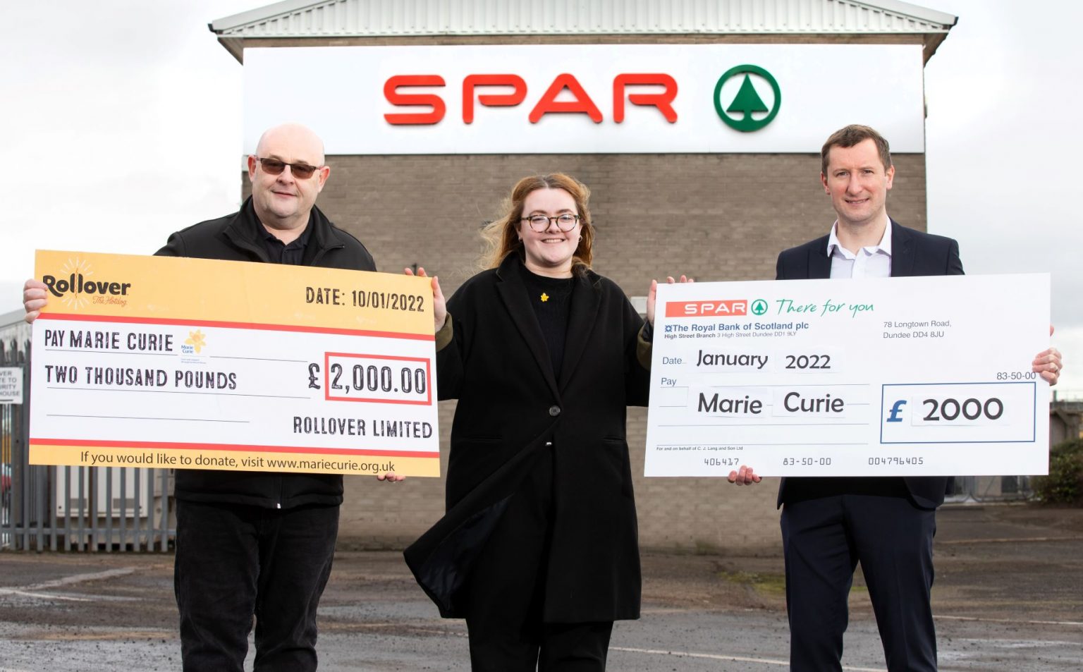 Spar Scotland and Rollover donate £4,000 to Marie Curie | Talking Retail