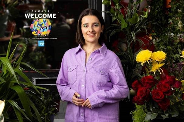 American Express teams with artist to create welcoming signage for ...