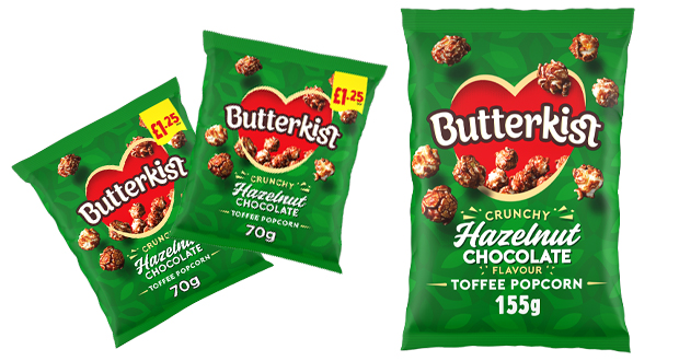 Butterkist launches Hazelnut Chocolate flavour | Talking Retail