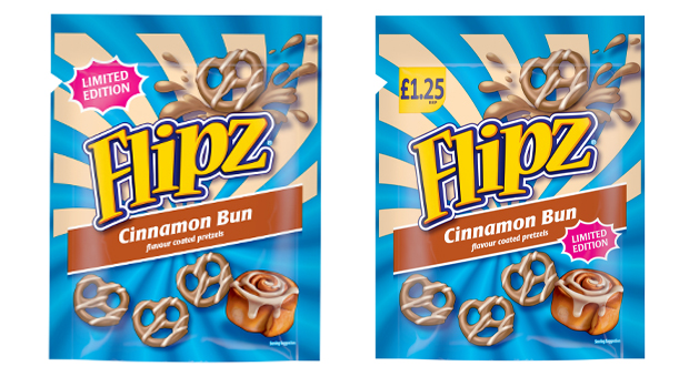 Pladis launches new limited-edition cinnamon bun flavour Flipz ...