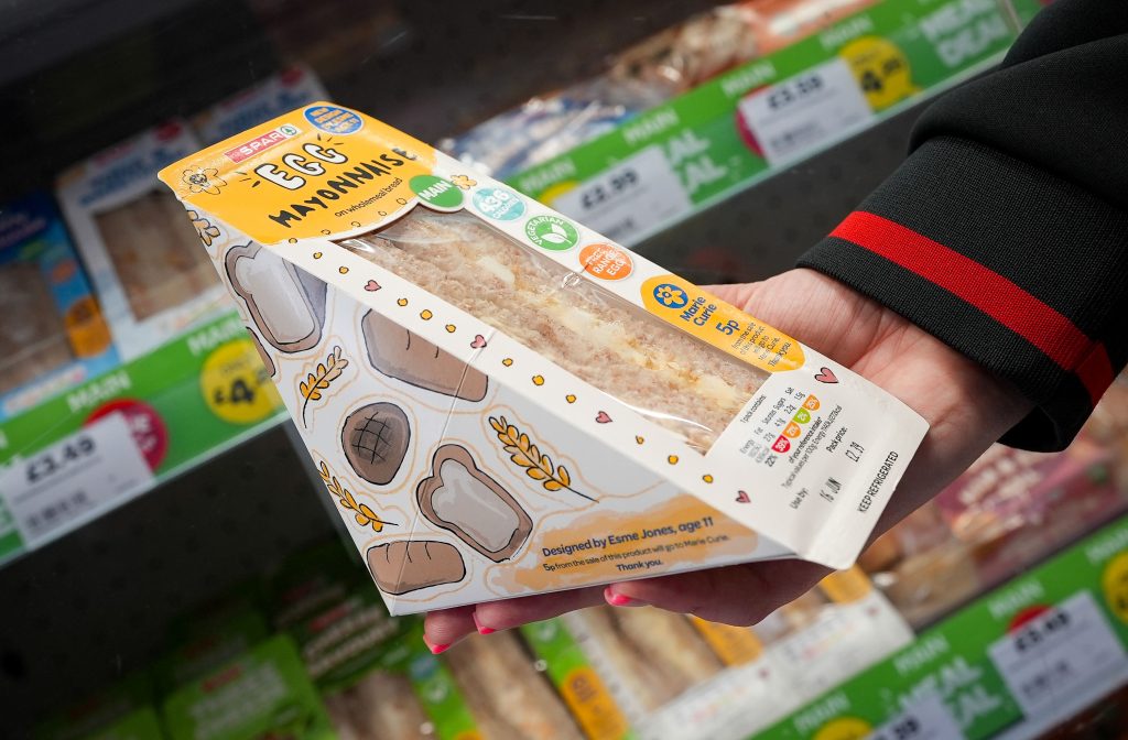 Spar sandwich pack design competition won by 12-year-old Esme Jones ...