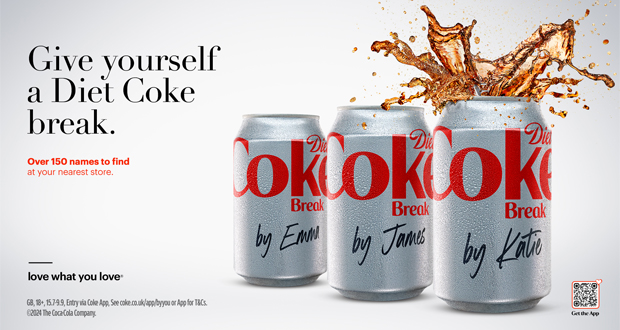 Personalised cans or bottles of Diet Coke available | Talking Retail