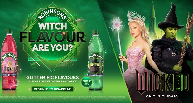 Robinsons squash teams up with new Wicked film for on-pack promotion ...