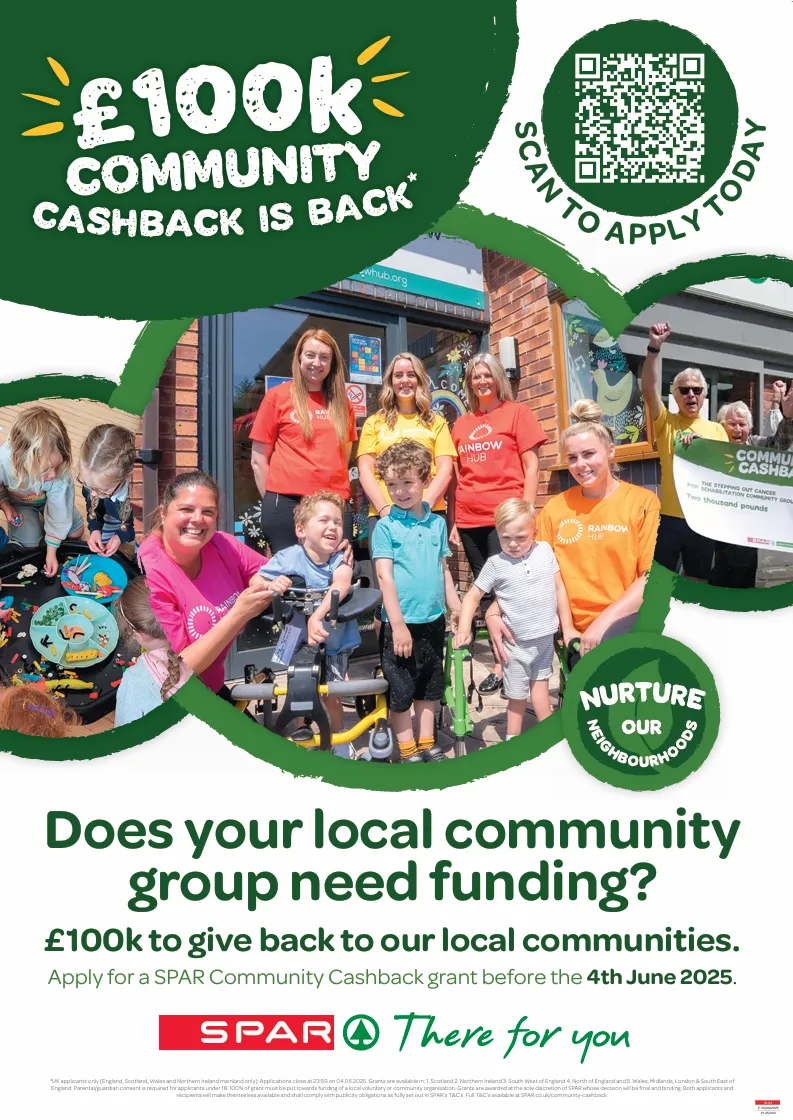 Spar’s £100,000 Community Cashback returns to support local causes ...