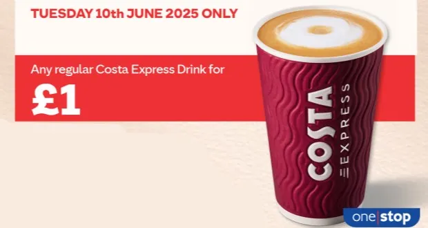 One Stop offers £1 Costa Coffee for one day | Talking Retail